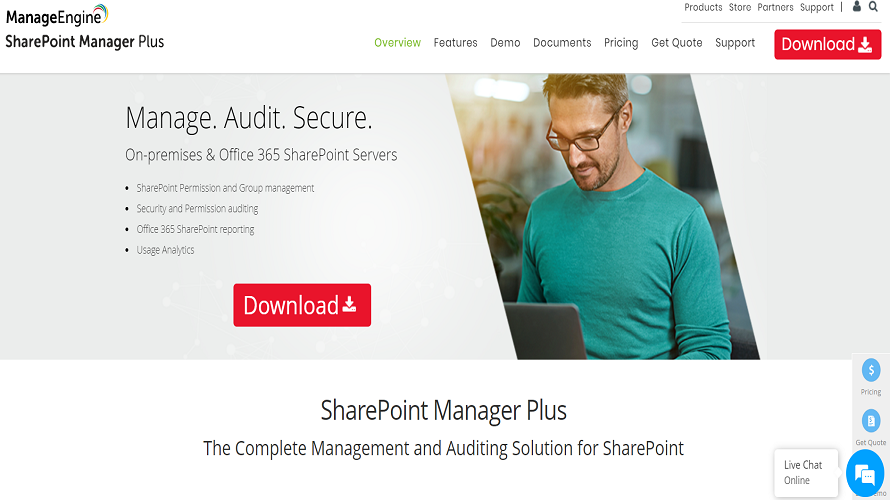 ManageEngine SharePoint Manager Plus Reviews & Pricing 2022 - GoodFirms