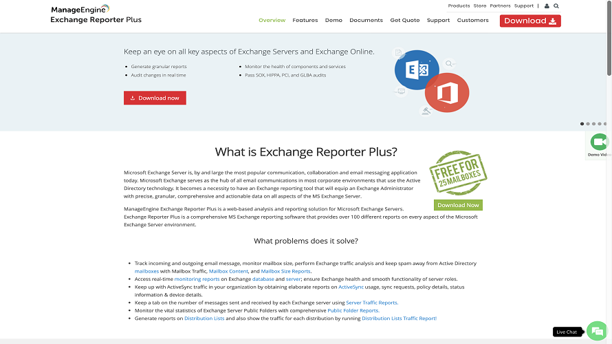 ManageEngine Exchange Reporter Plus Reviews & Pricing 2022 - GoodFirms