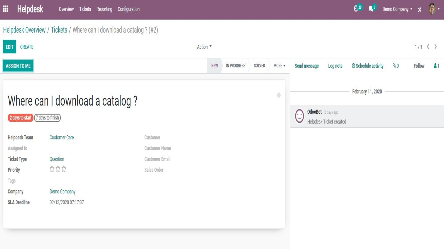 Odoo Helpdesk Reviews & Pricing 2022 - GoodFirms