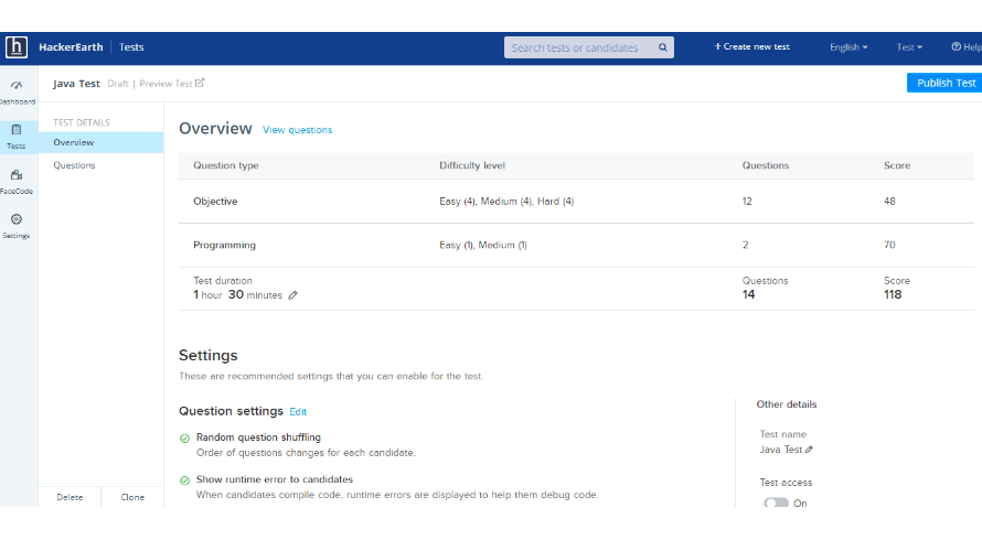 HackerEarth Assessments Reviews & Pricing 2022 - GoodFirms