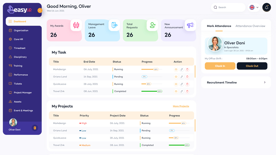 EasyHr Reviews & Pricing 2022 - GoodFirms
